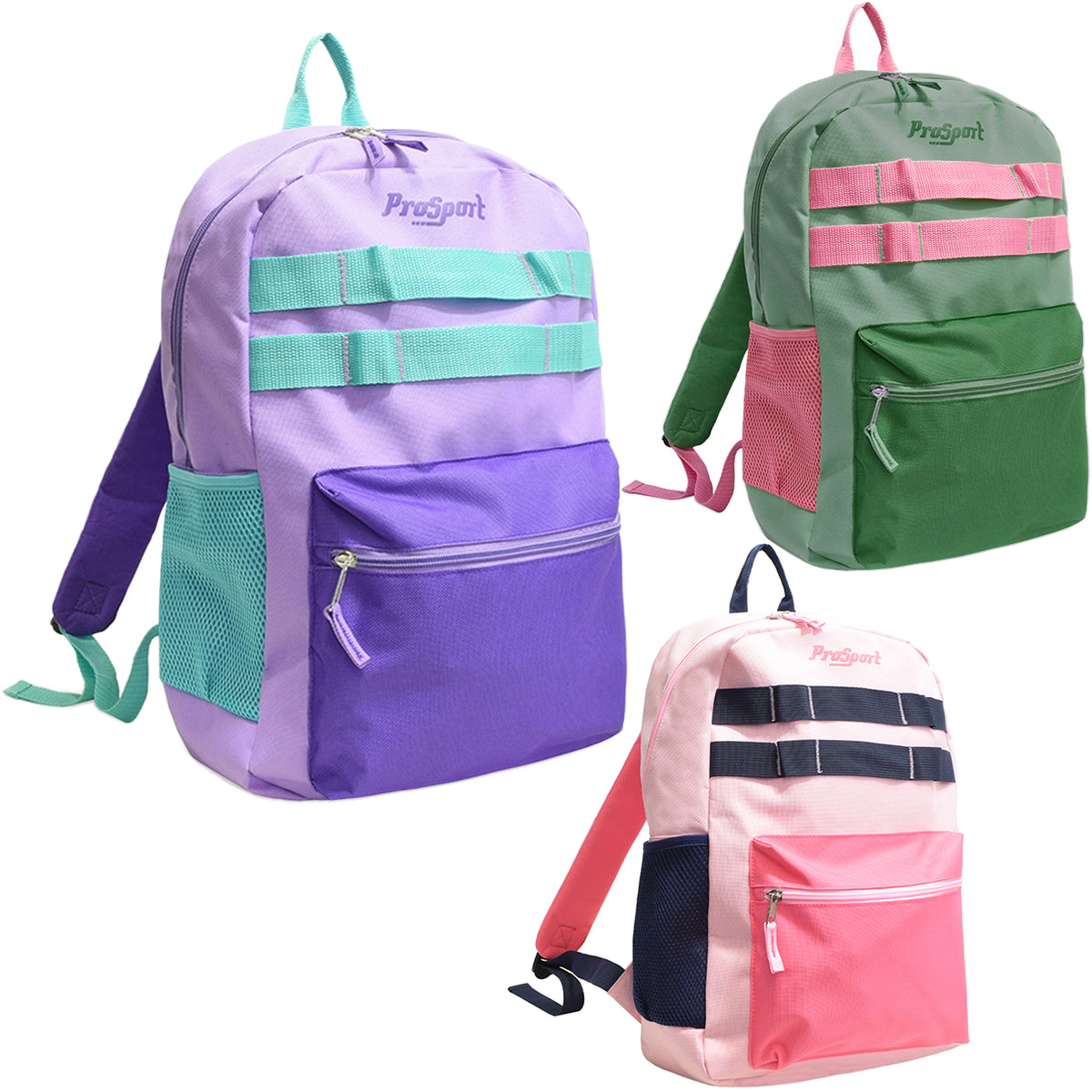 17" Wholesale School Backpacks | Multi Color Design | Free Shipping